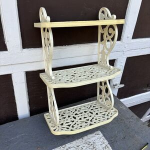 Homco | Accents | Filigree Triple 3 Tier Wall Shelf Plastic Homco Usa ...